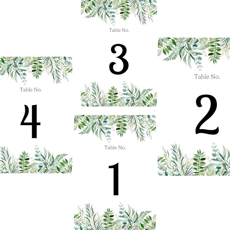 Printable Table Numbers, Wedding Table Numbers, Luxury, Minimalist ...
