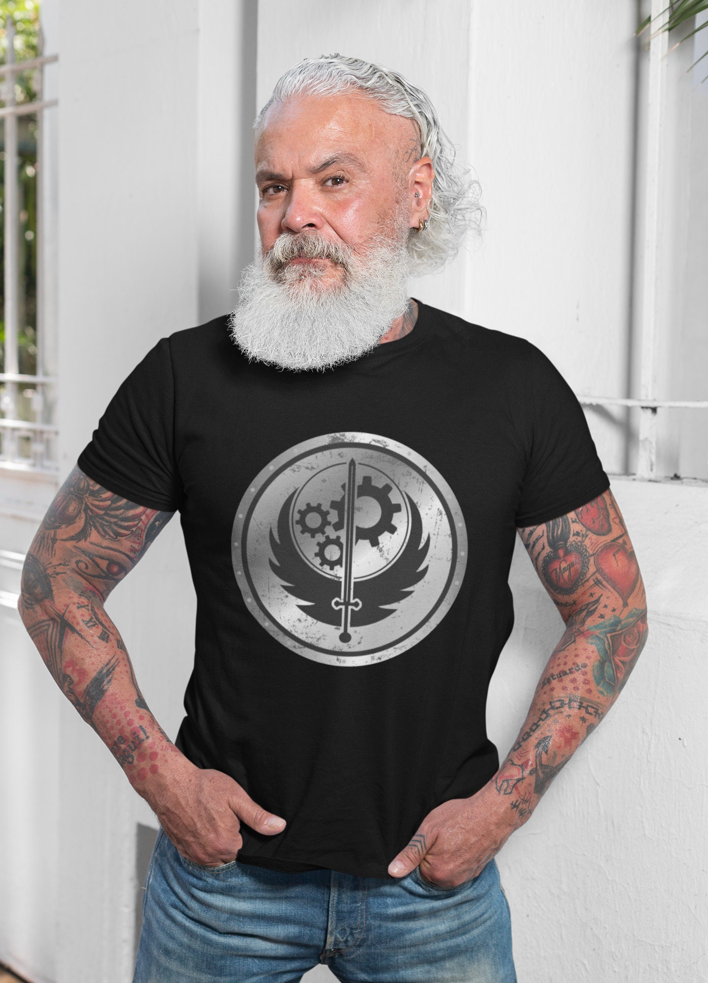 Brotherhood of Steel Fallout Faction Logo Design BOS Fallout Svg ...