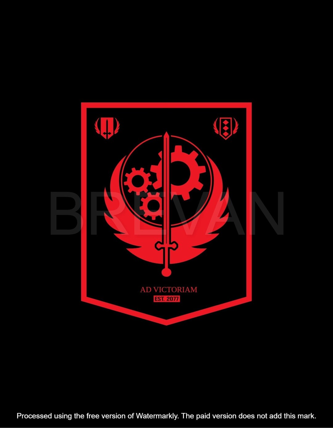 Brotherhood of Steel Fallout Faction Logo Design BOS Fallout Svg ...