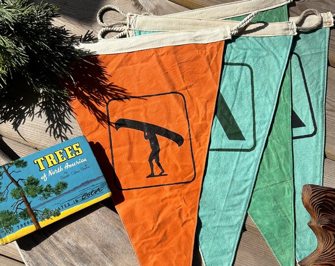Handmade Pennant - Backcountry Camping - Vintage Tent - Vintage Pennant ...