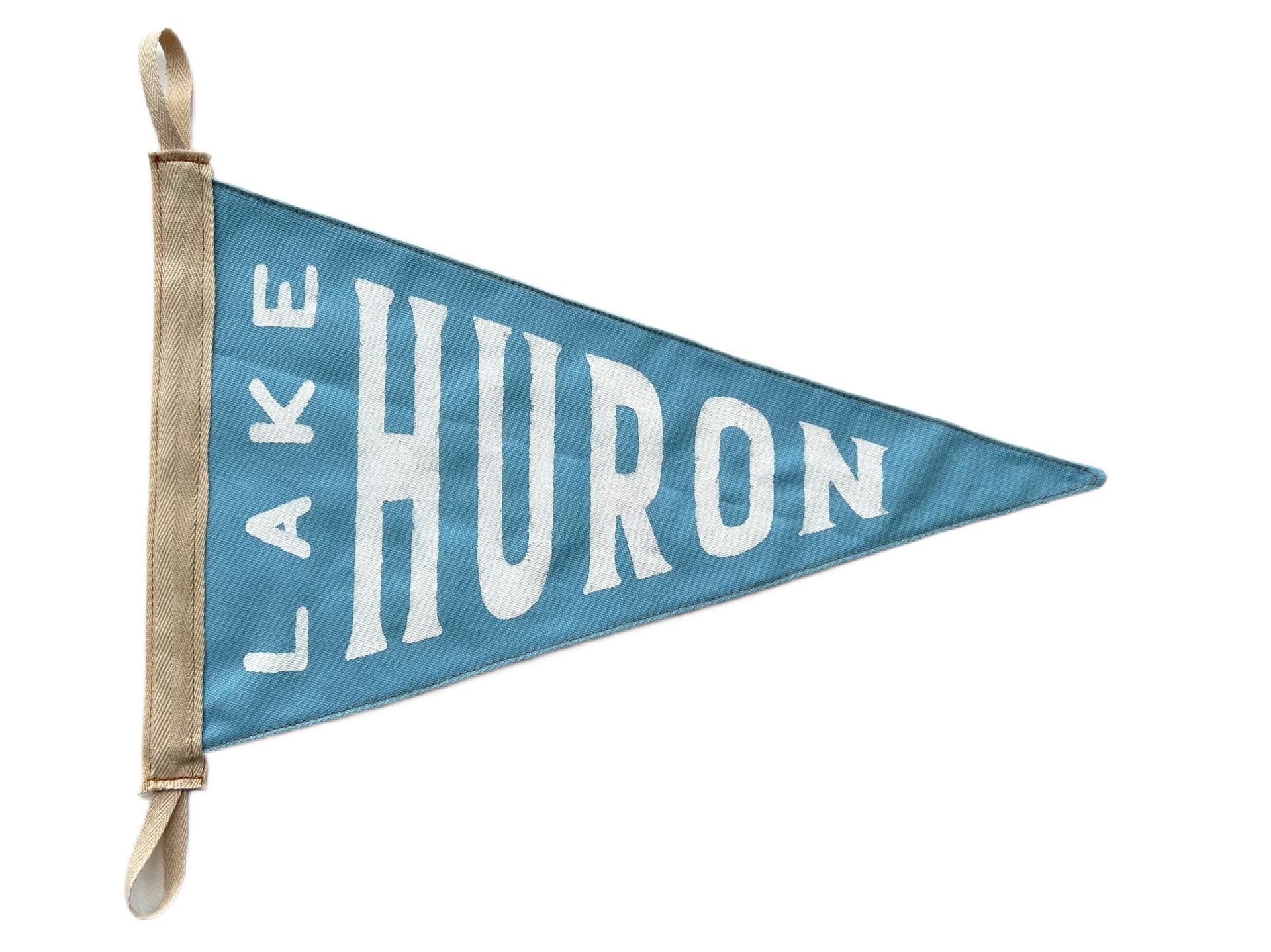 Lake Huron Canvas Pennant Flag - Etsy