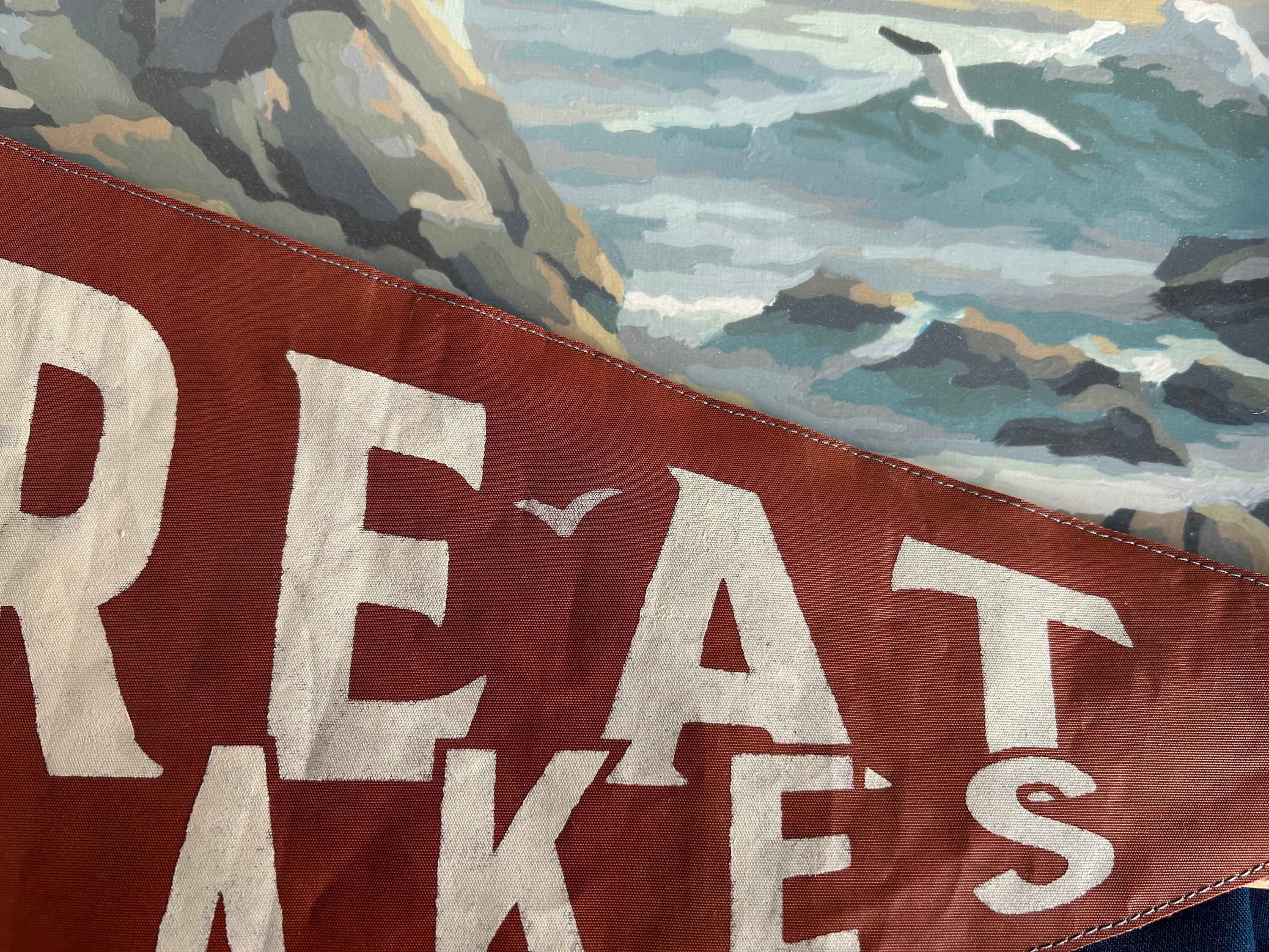 Custom Vintage Sail Cloth Pennant Handmade Pennant Upcycled Pennant ...