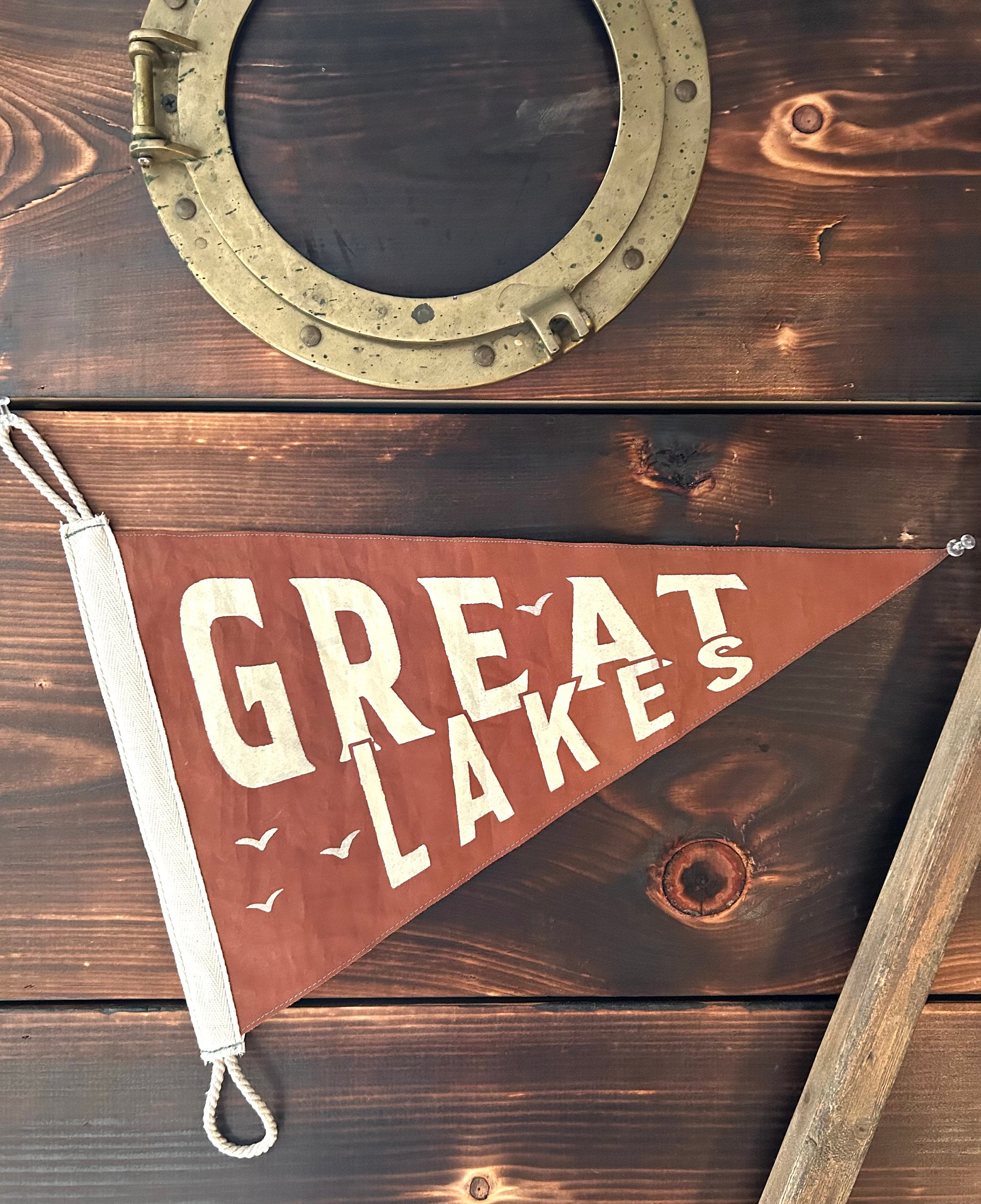 Custom Vintage Sail Cloth Pennant Handmade Pennant Upcycled Pennant ...