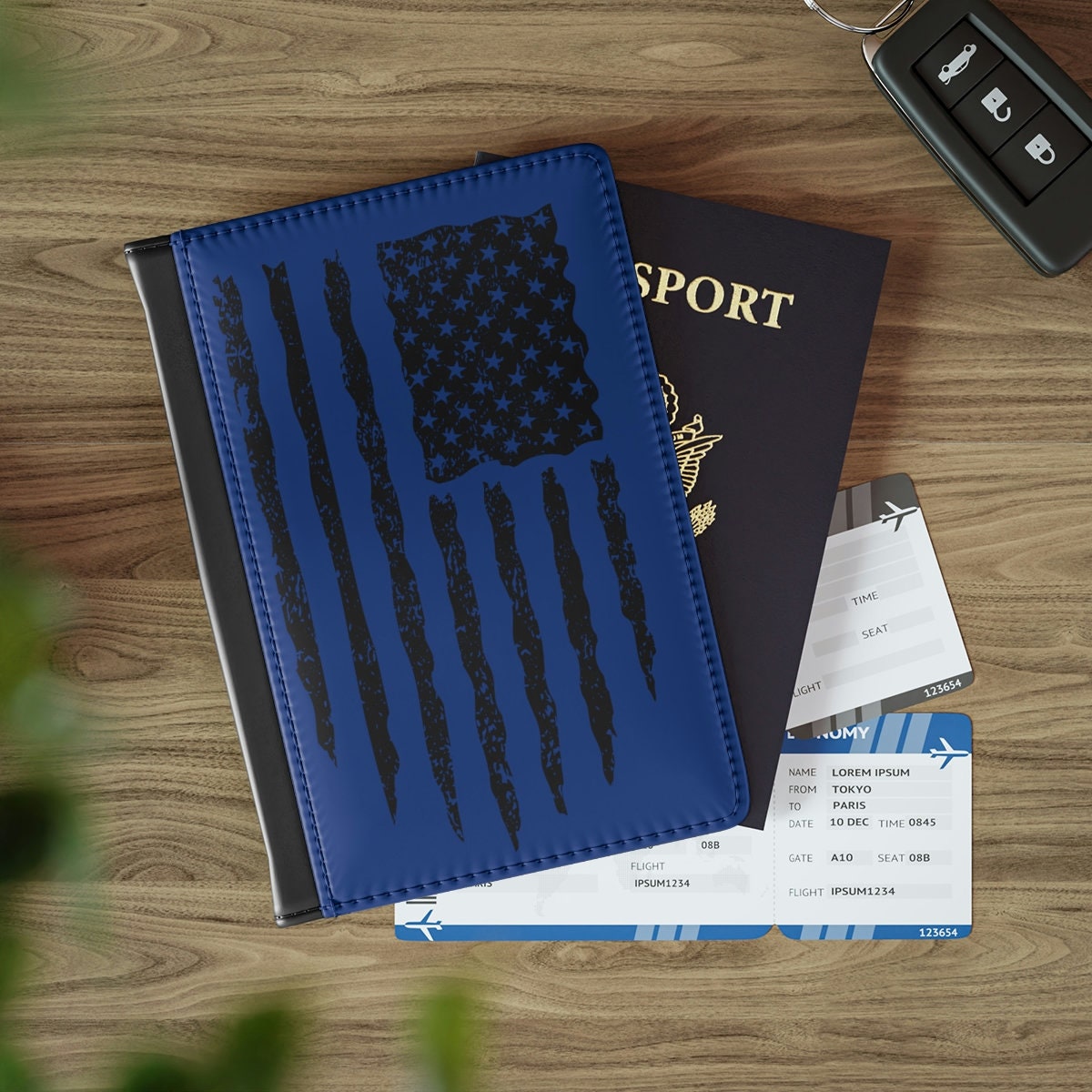 Patriotic American Flag Passport Cover Protect Passport Cover for Him ...
