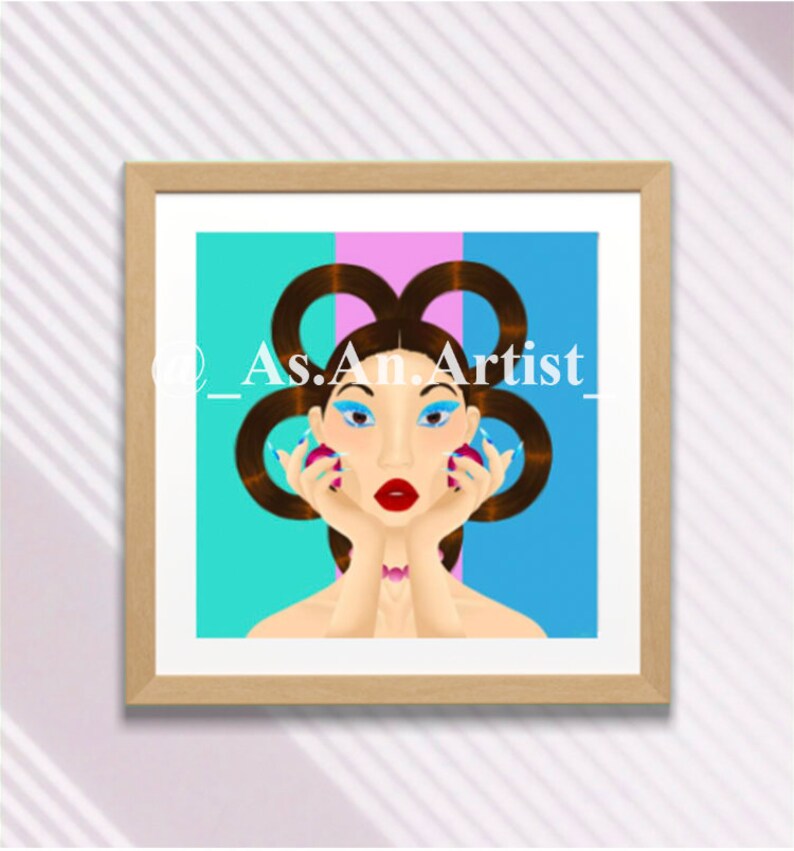 Printable | Instant Download | Wall Art | Female | Dramatic | Woman ...