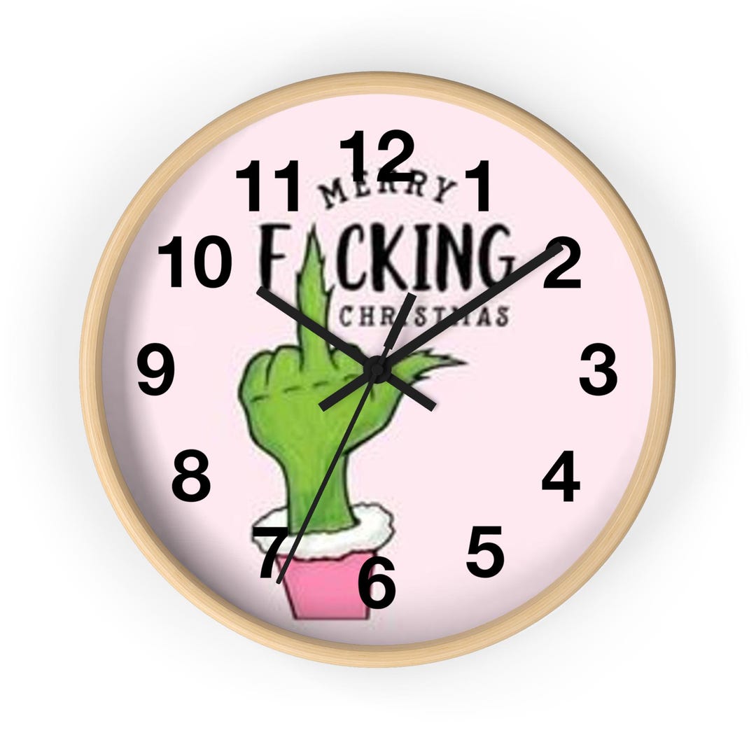 GRINCH Wall Clock - Etsy