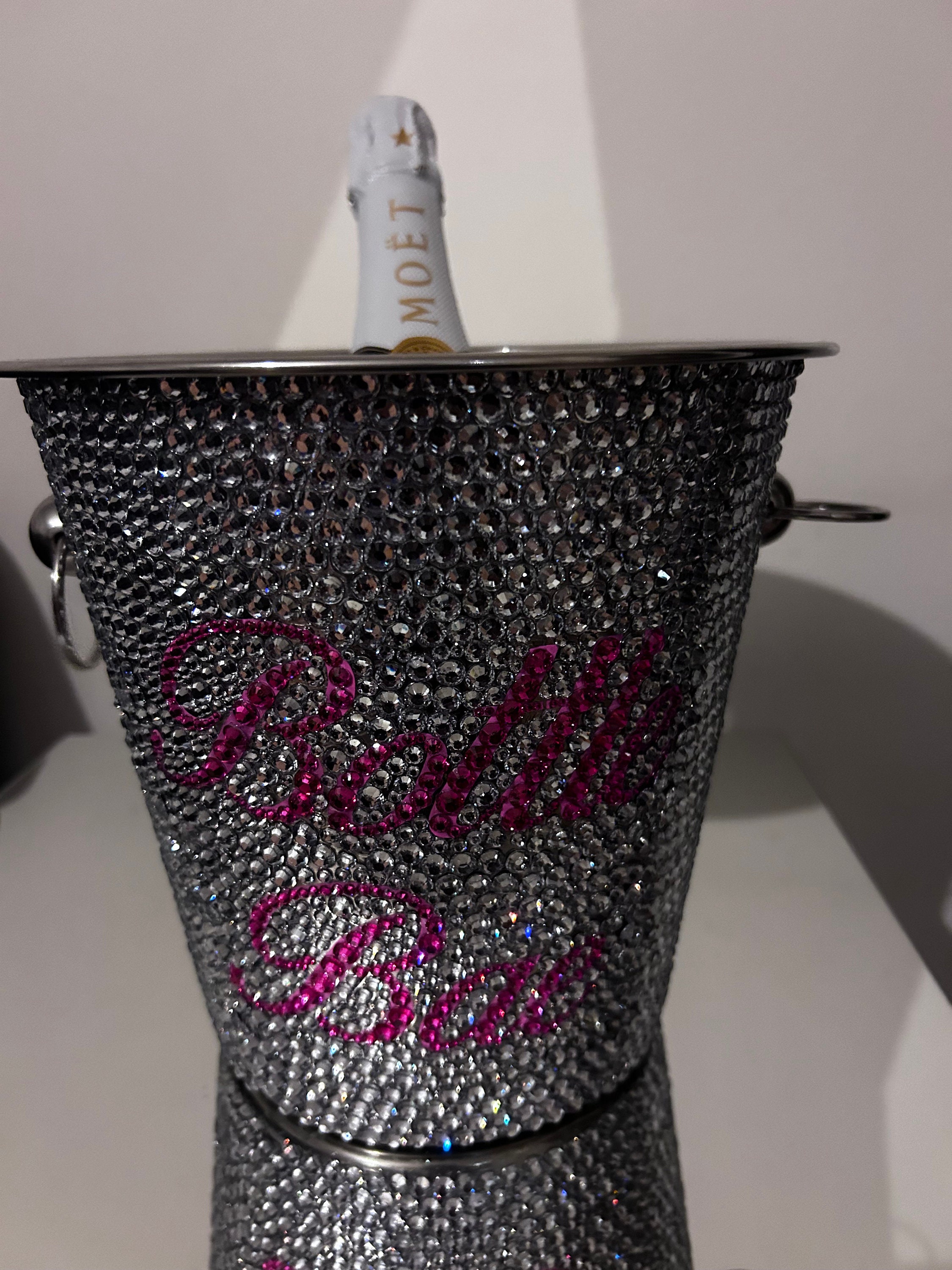 Rhinestone Bling Ice Bucket Perfect for Parties - Etsy