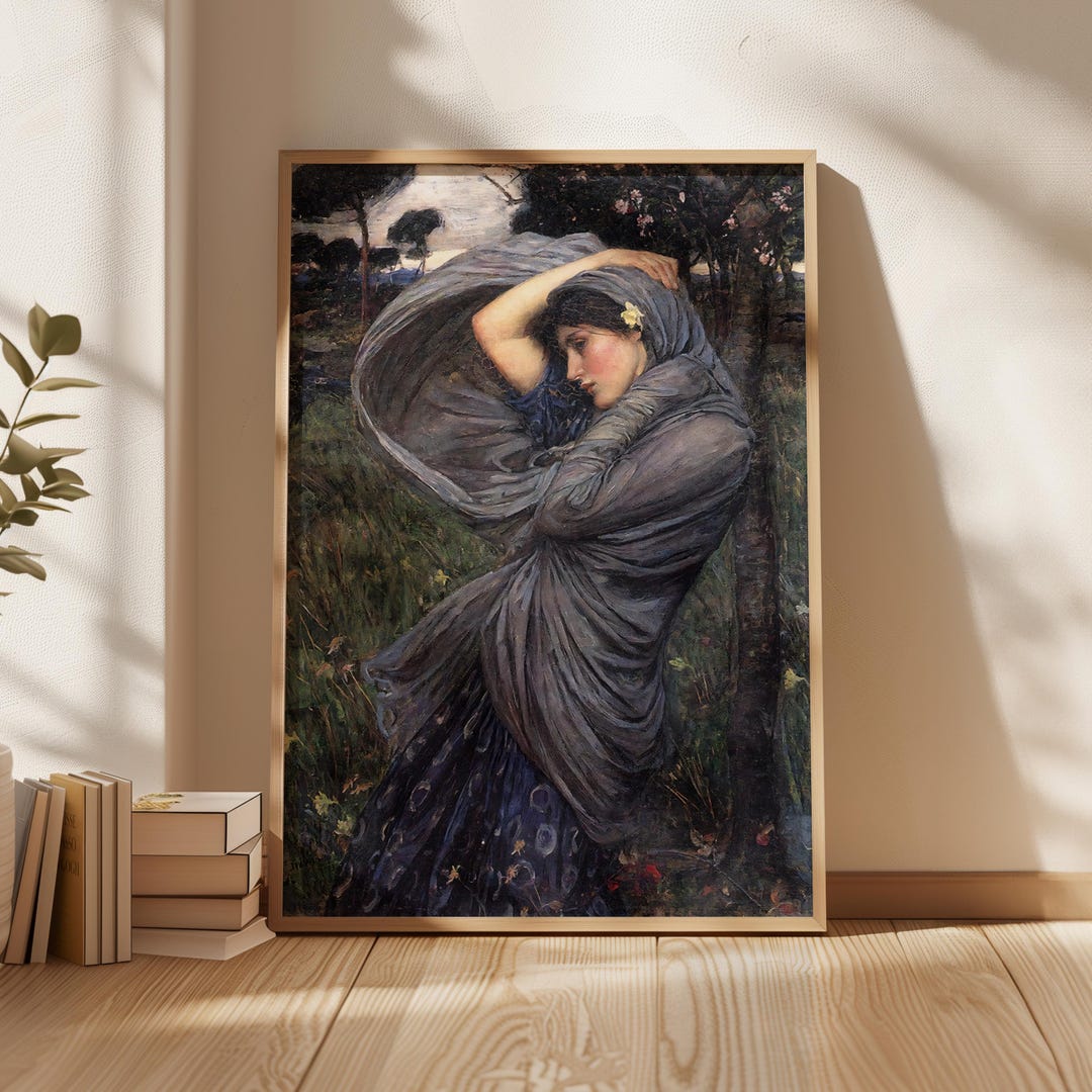 Boreas by John William Waterhouse - Mythology Poster, Fine Art Print ...