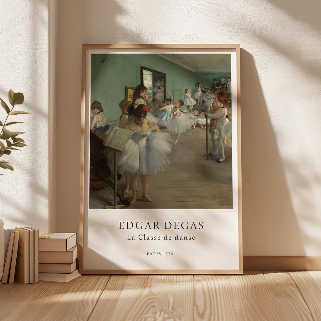 Edgar Degas the Dance Class Print, Vintage Painting, Degas Poster ...