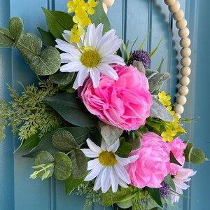 Spring Wreath - Spring Beaded Wreath - Spring Door Wreath - Beaded ...