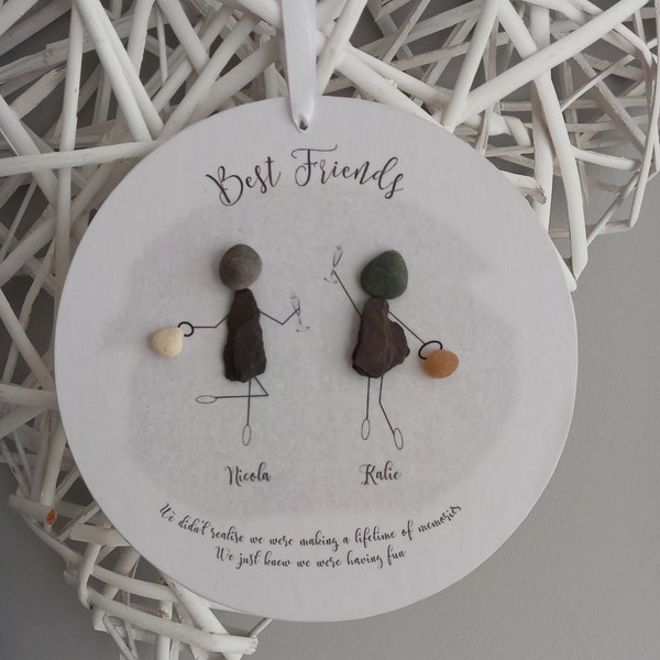 Best Friend Pebble Art - Etsy UK