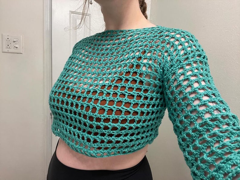 Beginners Y-mesh Stitch Crochet Crop Top Pattern - Etsy