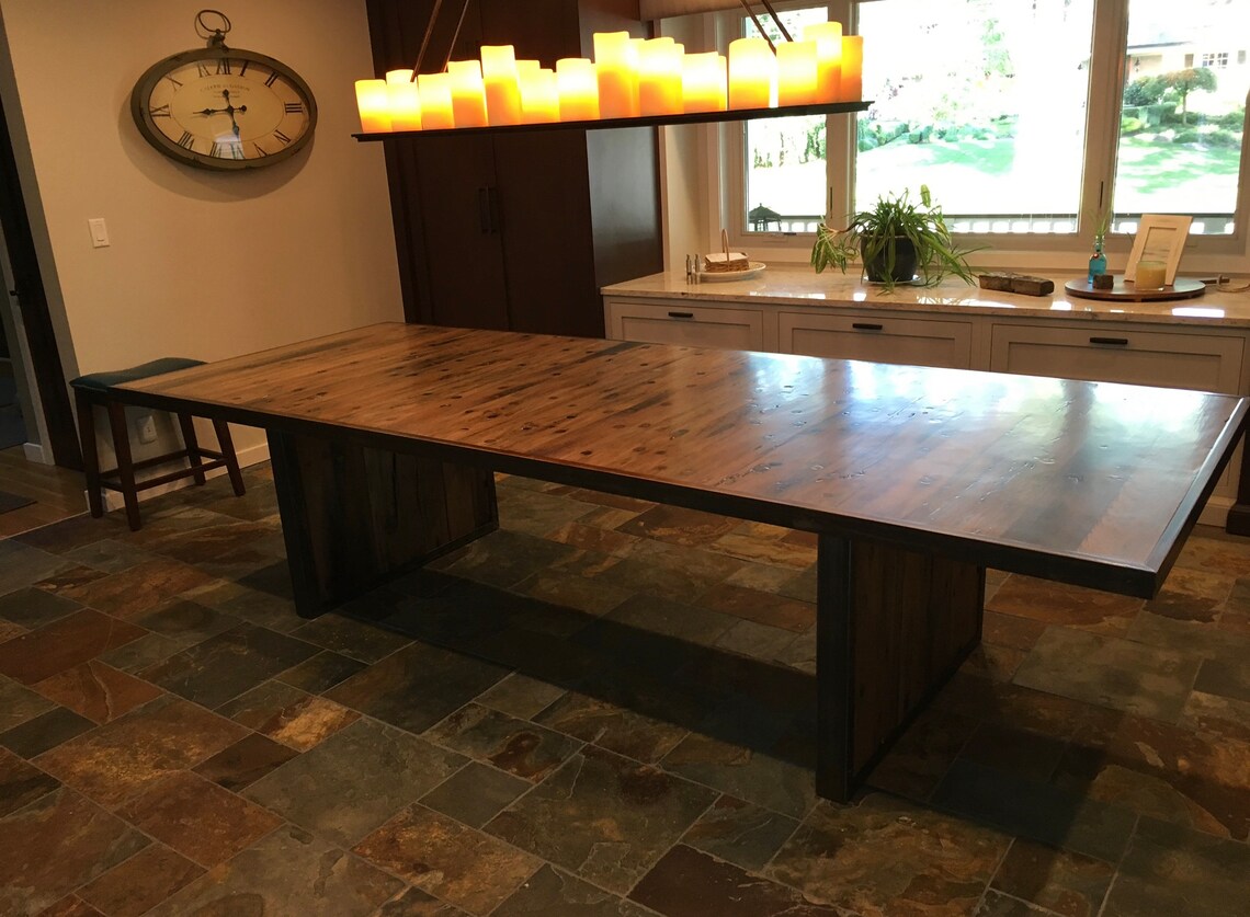 Dining Table Made With Reclaimed Wood From the Coronet - Etsy