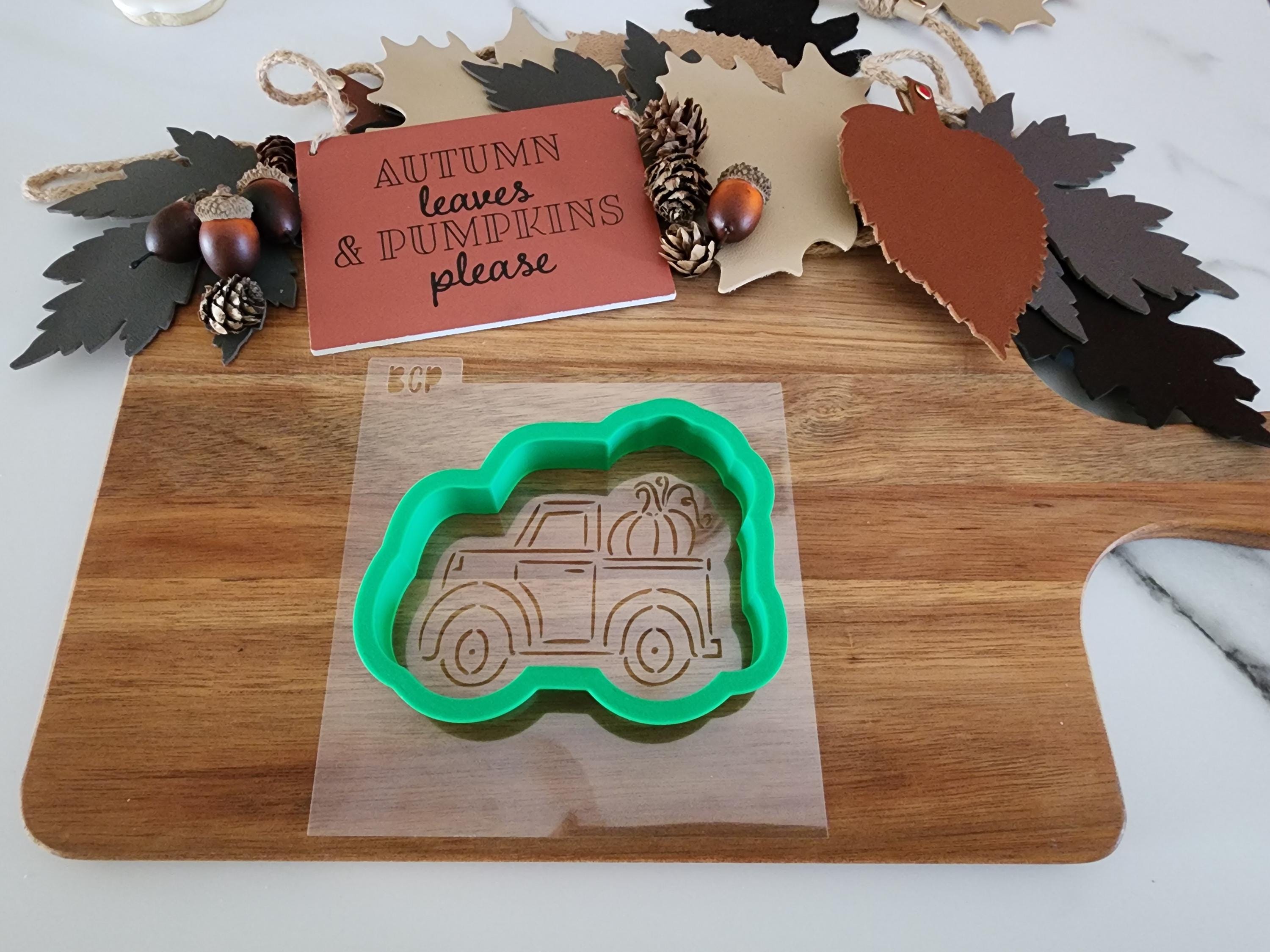 Fall PYO Cookie Cutter & Stencil Combo - Thanksgiving Designs - Etsy