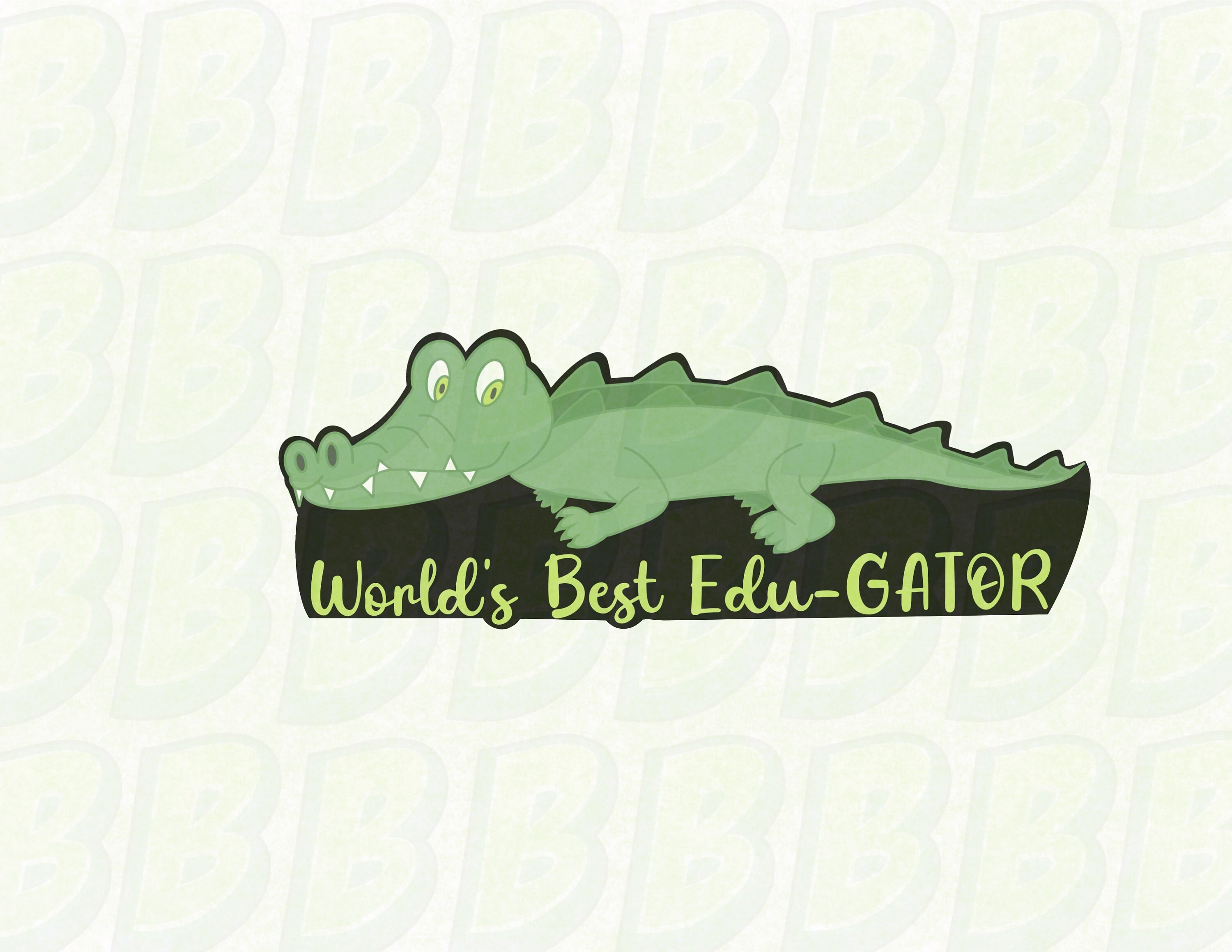 SKINNY Teacher Appreciation Gator Cookie Cutter Alligator Cutter Edu ...