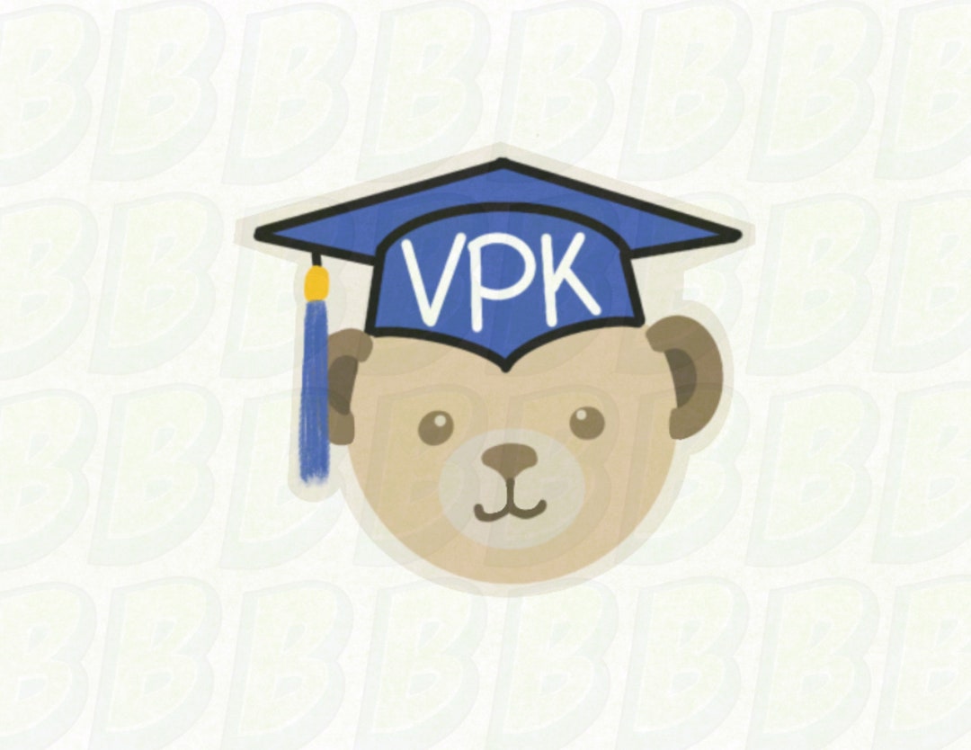 Teddy Bear Graduation Cookie Cutter: Grad Cap, VPK, Kindergarten - Etsy