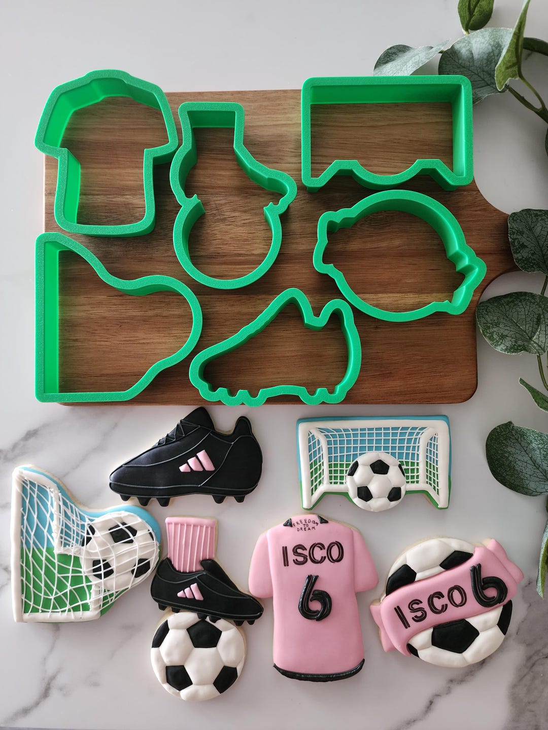 6 Pc Soccer Cookie Cutter Set - Sports Cookie Cutters - Football ...