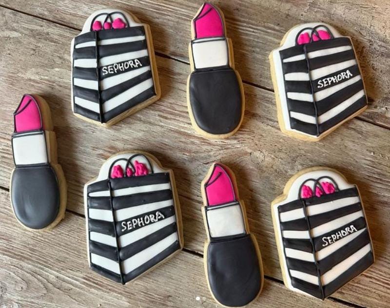 Makeup Cookie Cutter Set: Lipstick & Shopping Bag - Birthday Cookies - Etsy