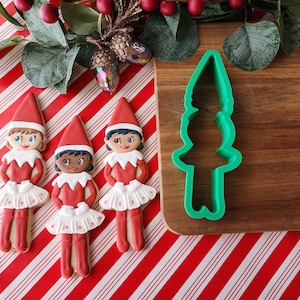 2pc Elf Shelf Boy and Girl Cookie Cutter Set Elf Boy Cookie Cutter Elf ...