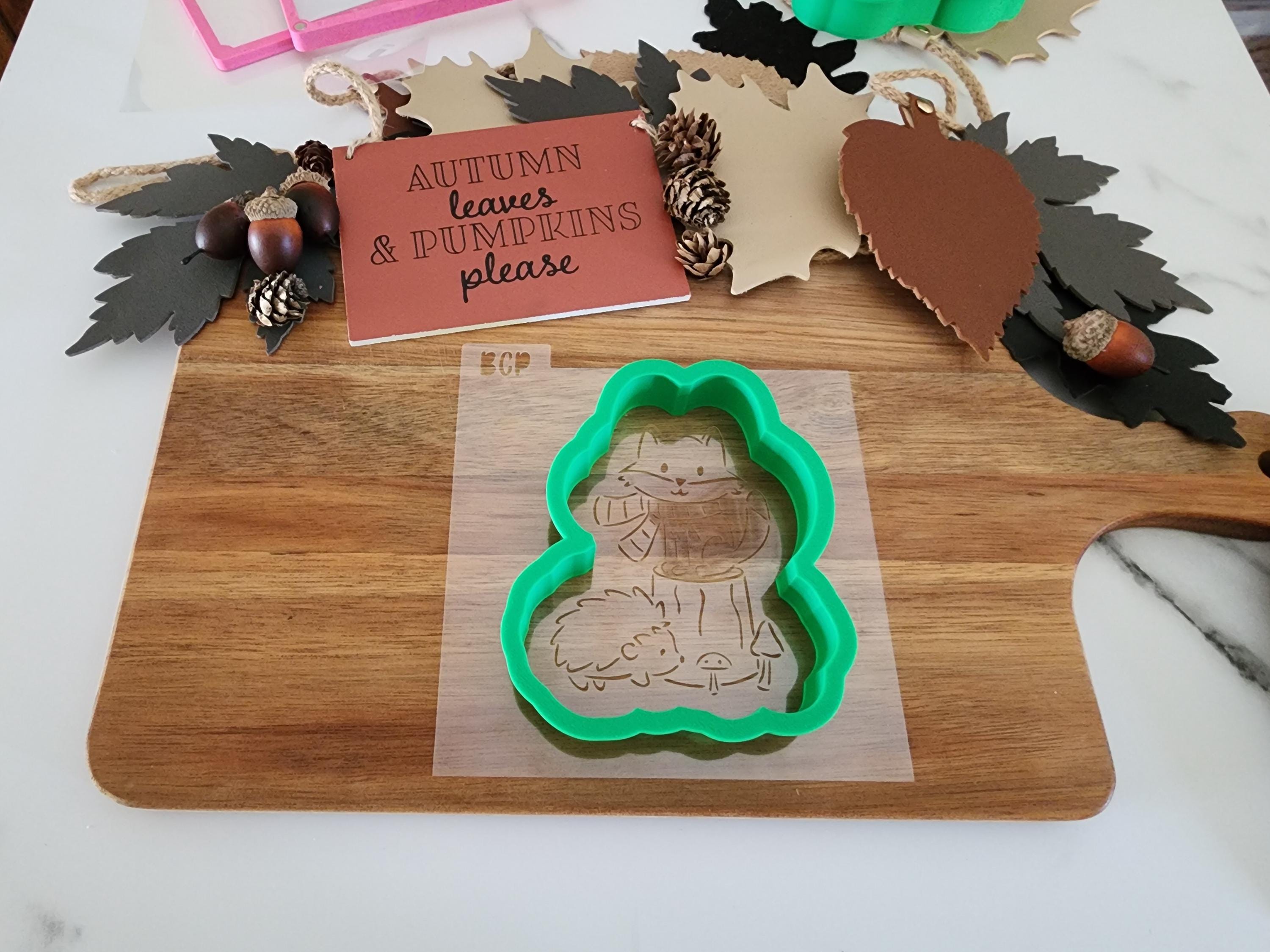 Fall PYO Cookie Cutter & Stencil Combo - Thanksgiving Designs - Etsy