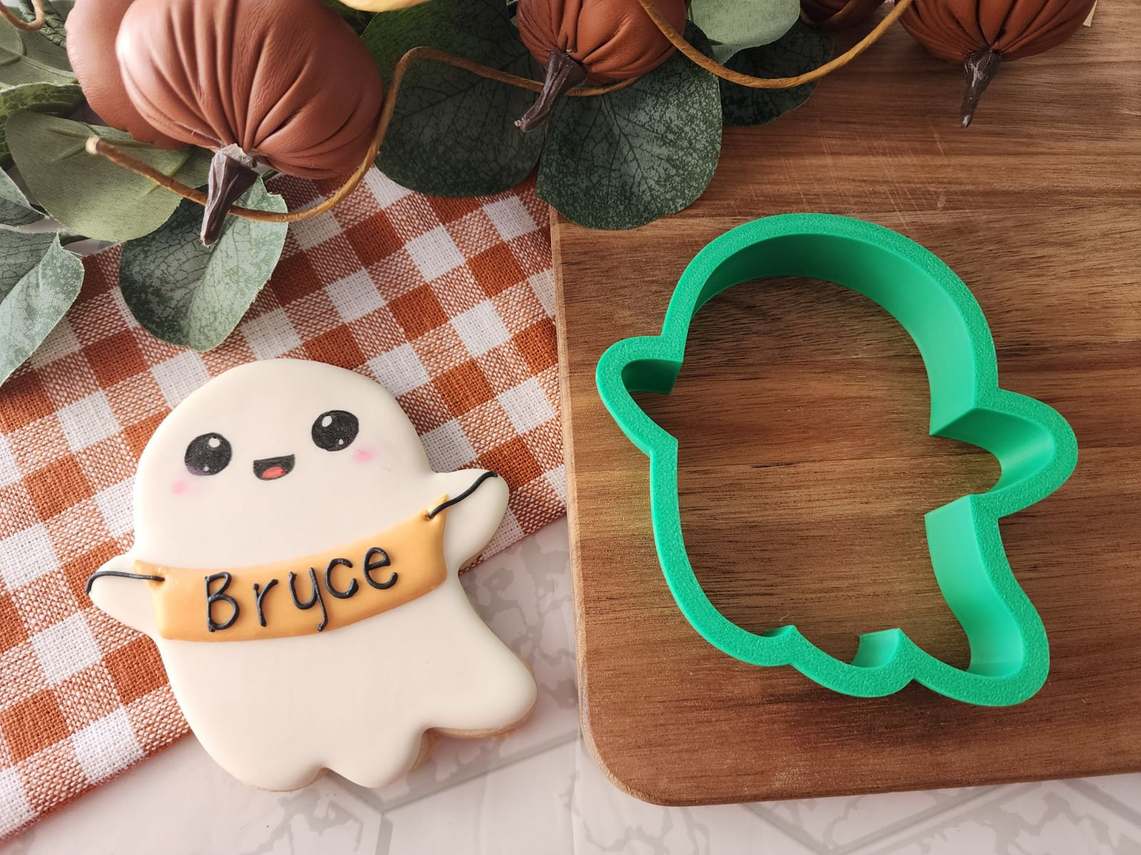 Happy Ghost Cookie Cutter - Halloween Ghost Cookie Cutter - Fondant ...