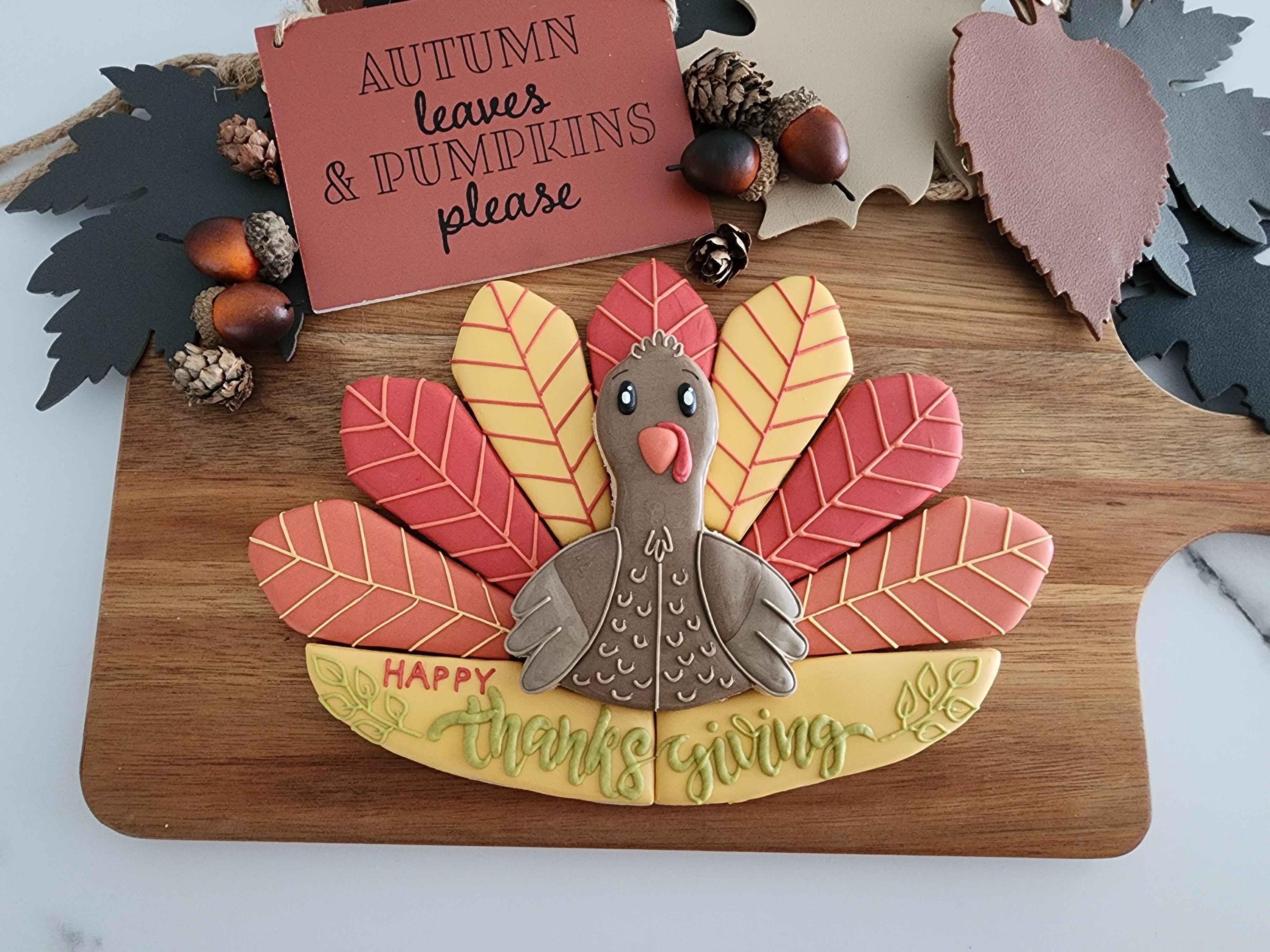 Turkey Platter Cookie Cutter Set - Thanksgiving Fall Holiday - Food ...