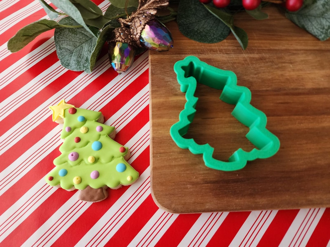 Leaning Christmas Tree Cookie Cutter: Winter Holiday Baking - Etsy