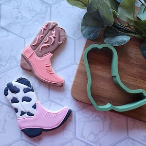 Cowboy Boot Cookie Cutter - Cowboy Cookie Cutter - Cowgirl Boot Cookie ...