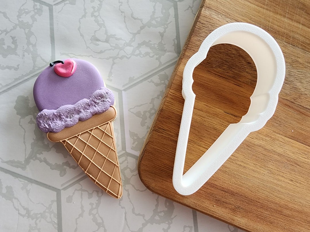Ice Cream Cone Cookie Cutter - Fondant Cutter - Clay Cutter - Etsy