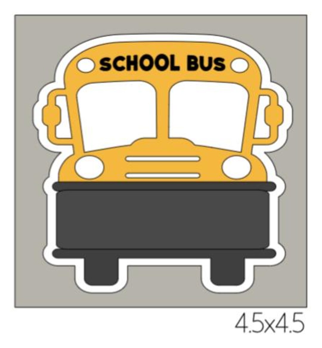 2pc School Bus Name Plaque Cookie Cutter - LARGE Cutter - Back to ...