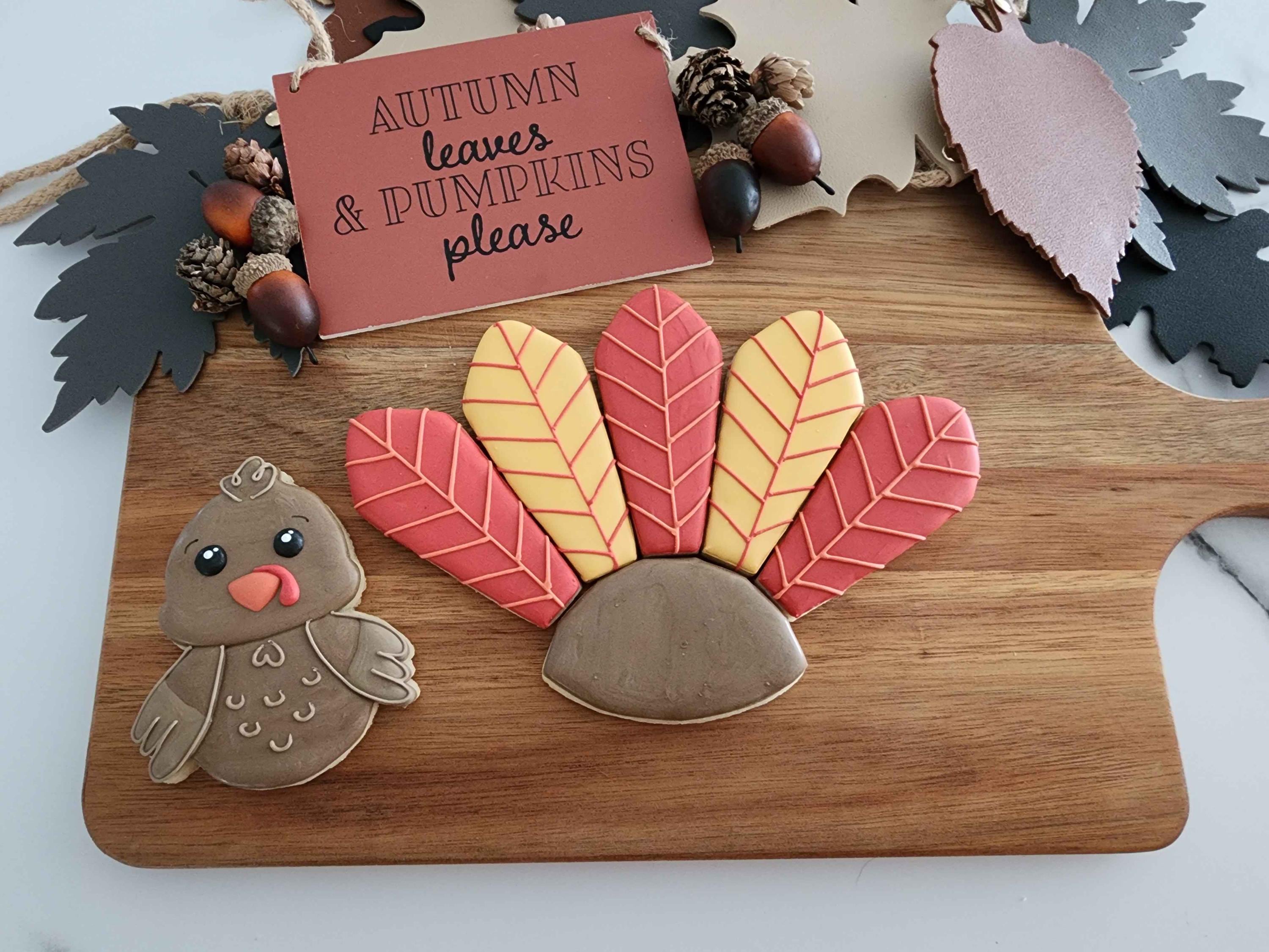 Turkey Platter Cookie Cutter Set - Thanksgiving Fall Holiday - Food ...