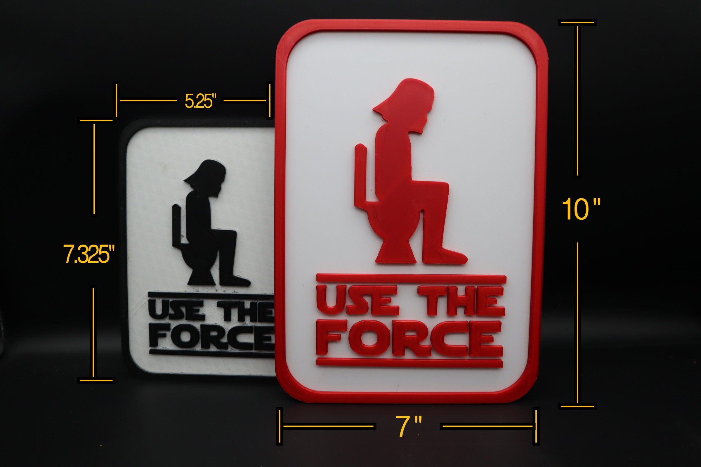 Use the Force Bathroom Sign Restroom Sign Darth Vader Funny Bathroom ...