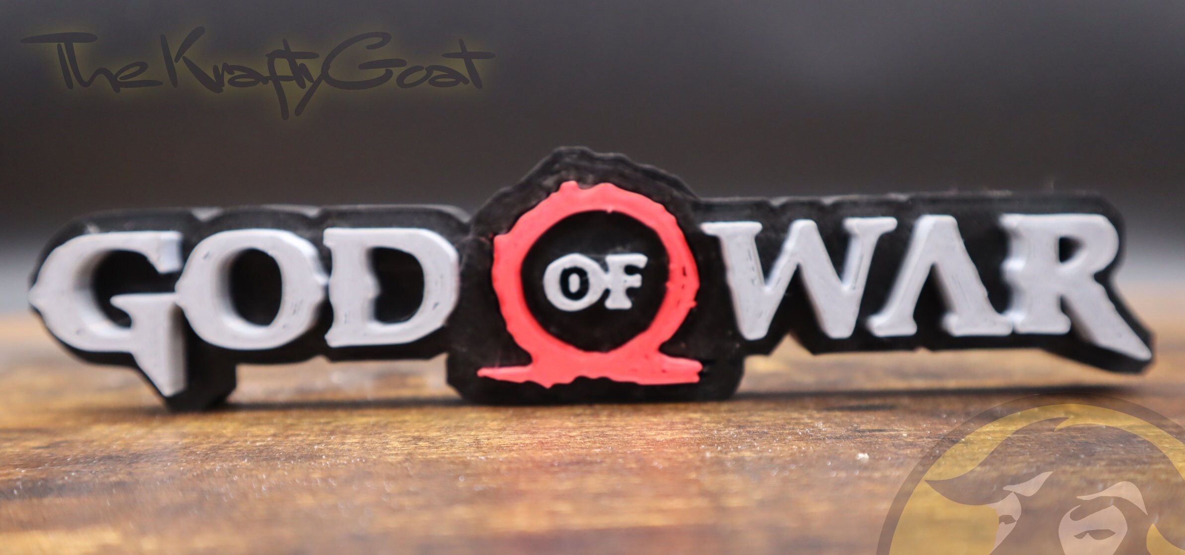 God of War Fan Art Logo 3d Printed Sign GOW Monitor Decoration - Etsy