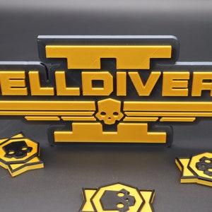 Helldivers 2 Logo Wall Art Fan Art of Helldivers II Gamer Space ...