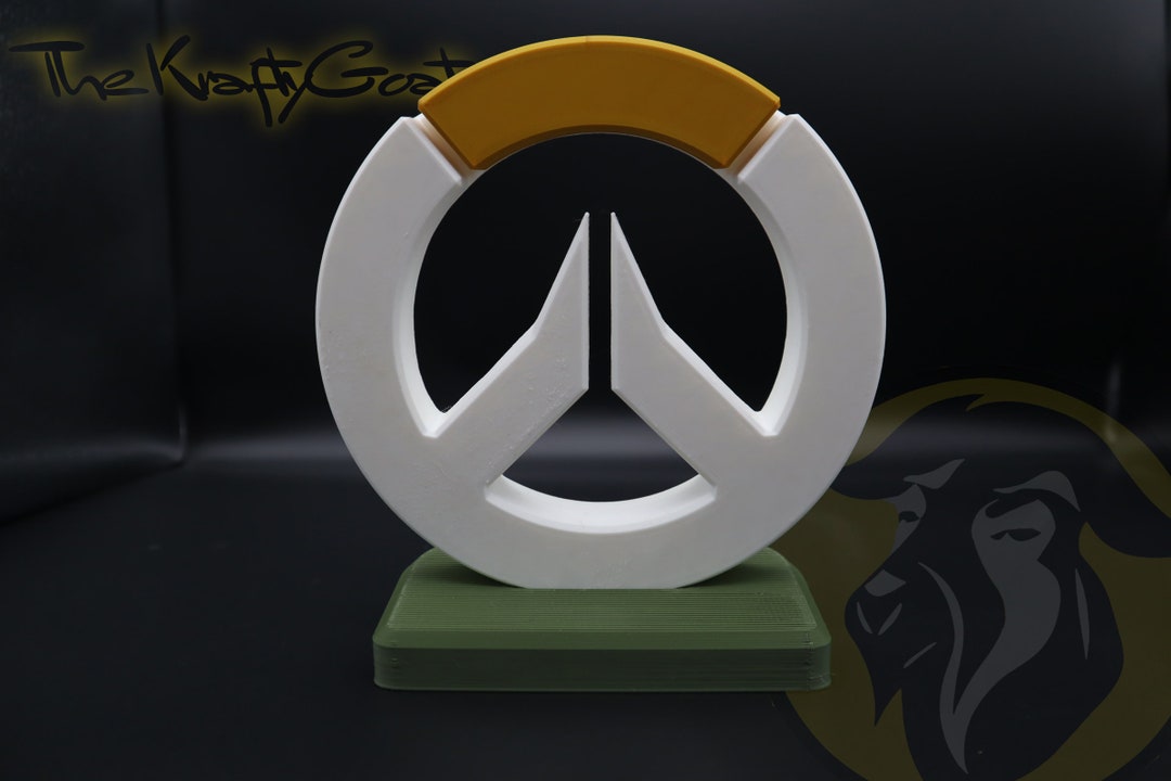 Overwatch Game Logo Desk Decoration Sign | Fan Art 3D Printed | 7.5" X ...