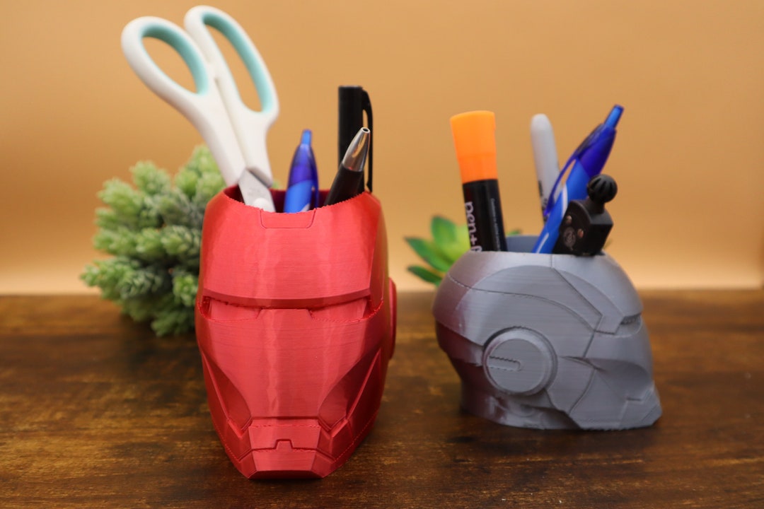 Iron Man Pencil Holder | Toothbrush Holder | Brush Holder | Desktop ...