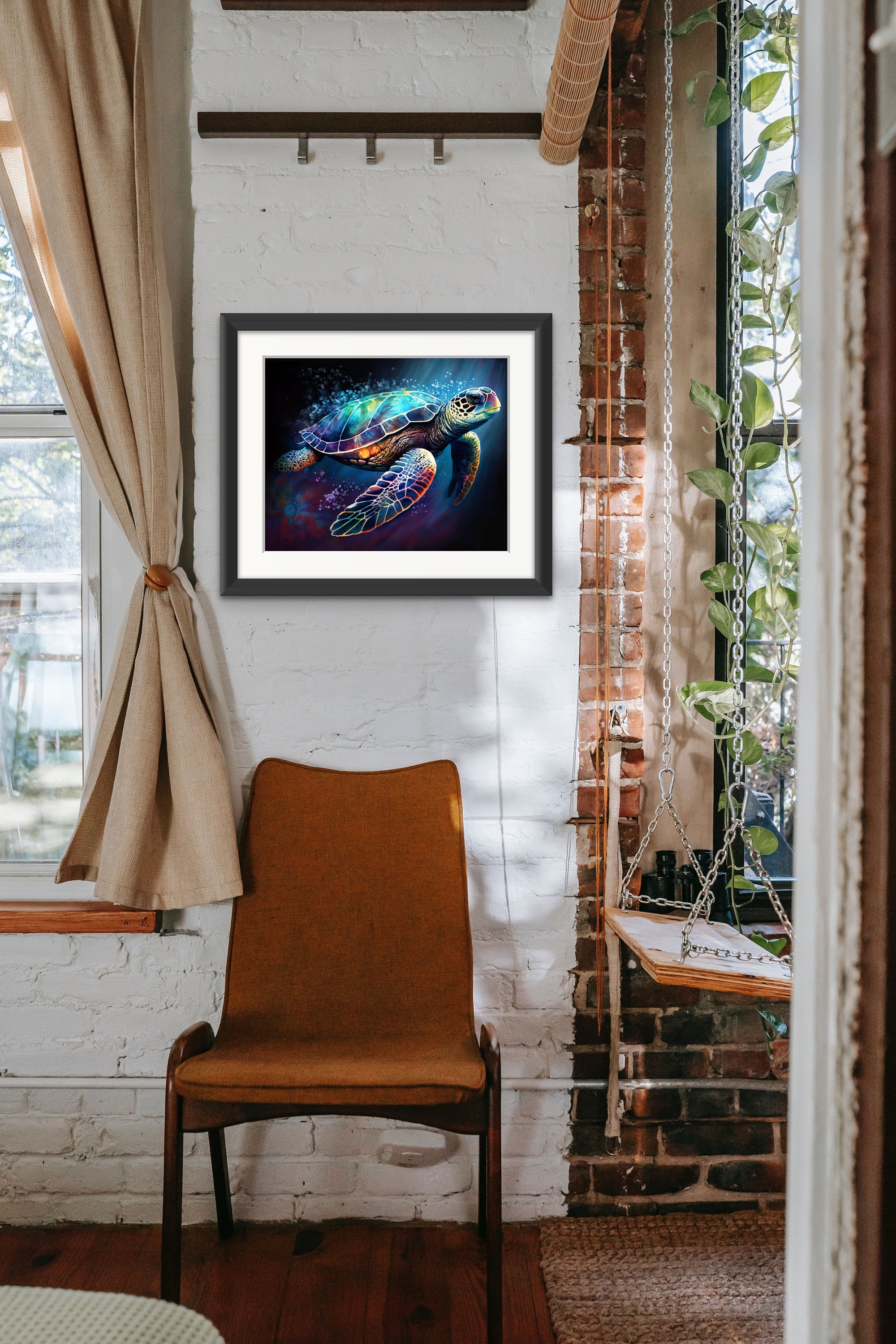 Deep Sea Turtle, Animals Art, Watercolor Painting, Nursery Animal Wall ...