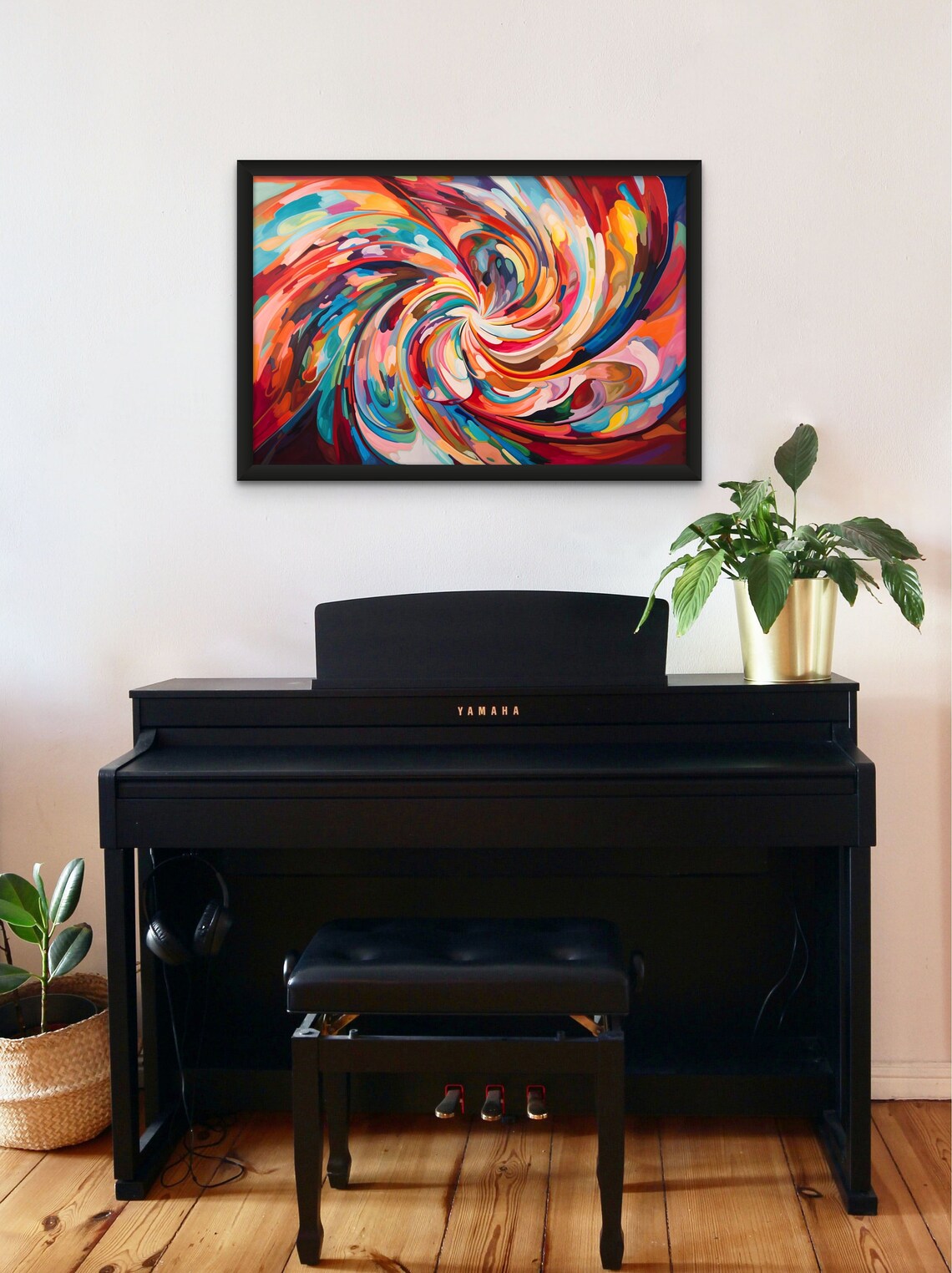 Dimensional Vortex - Modern Abstract Illustration of Vivid Multi-color ...