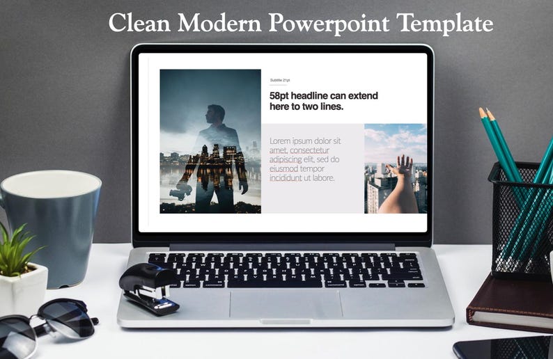 Creative Clean Modern Powerpoint Template - Etsy