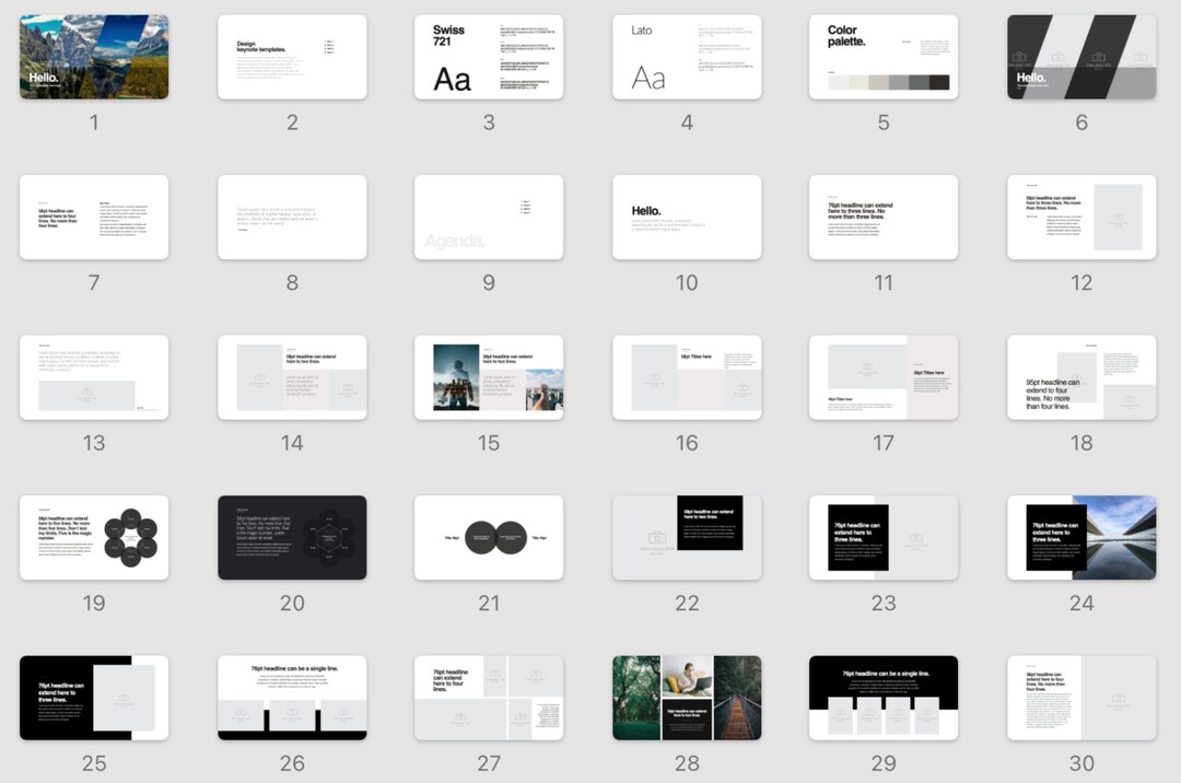 Creative Clean Modern Powerpoint Template - Etsy