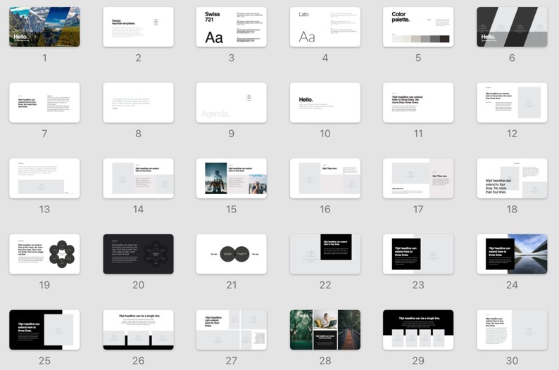 Creative Clean Modern Powerpoint Template - Etsy