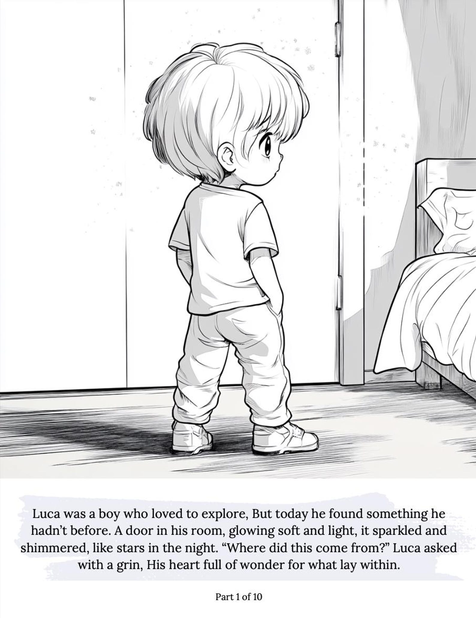 Children's Adventure Coloring Book, Printable Story Pages (PDF) - Etsy