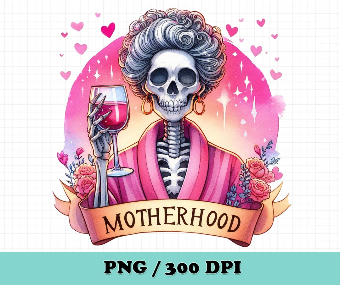 Motherhood PNG, Skeleton Mom Clipart,zombie Mom Clipart,mom Skull PNG ...