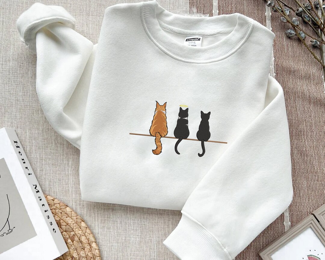 Personalized Cat Embroidery, Custom Pet From Your Photo Embroidered ...