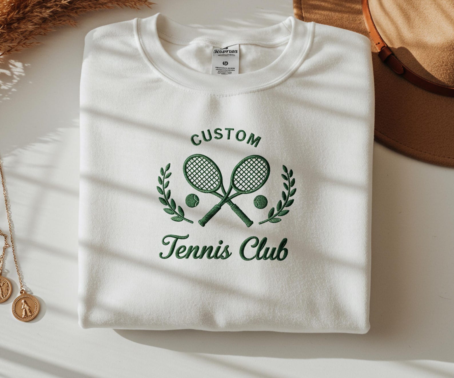 Embroidered Custom Tennis Club Shirt – Personalized Tennis Team T-shirt ...