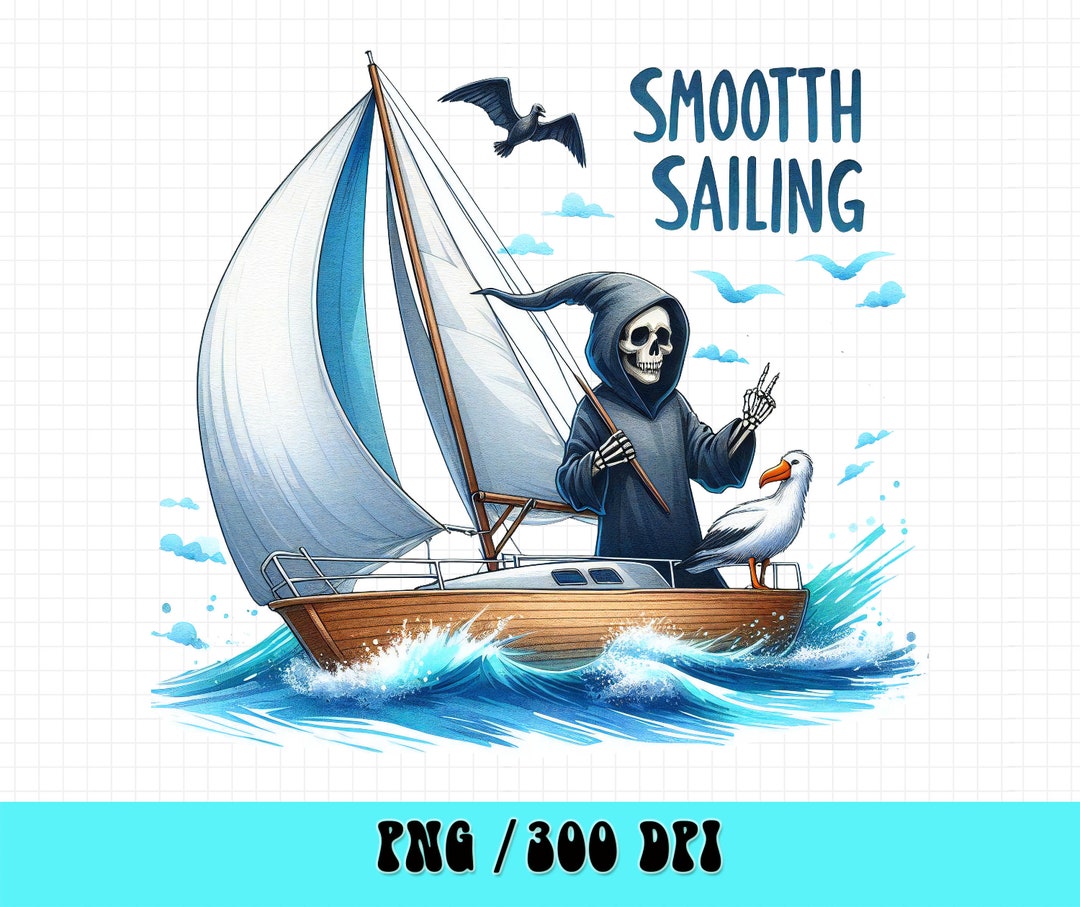 Smooth Sailing Png,summer Grim Reaper Png,summer Vacation Png,funny ...