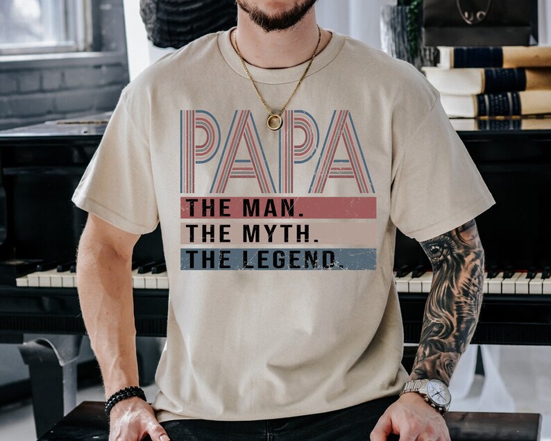 Papa the Man the Myth the Legend SVG PNG Father Svg Fathers - Etsy