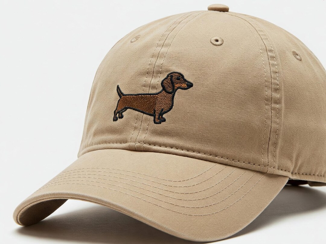 Custom Embroidered Dachshund Baseball Cap, Personalized Dog Dad Hat ...