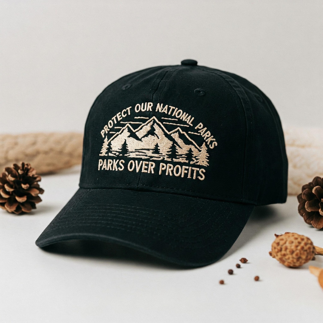 Embroidered Save Our National Parks Over Profit Hat, Resist FDT Dad Hat ...