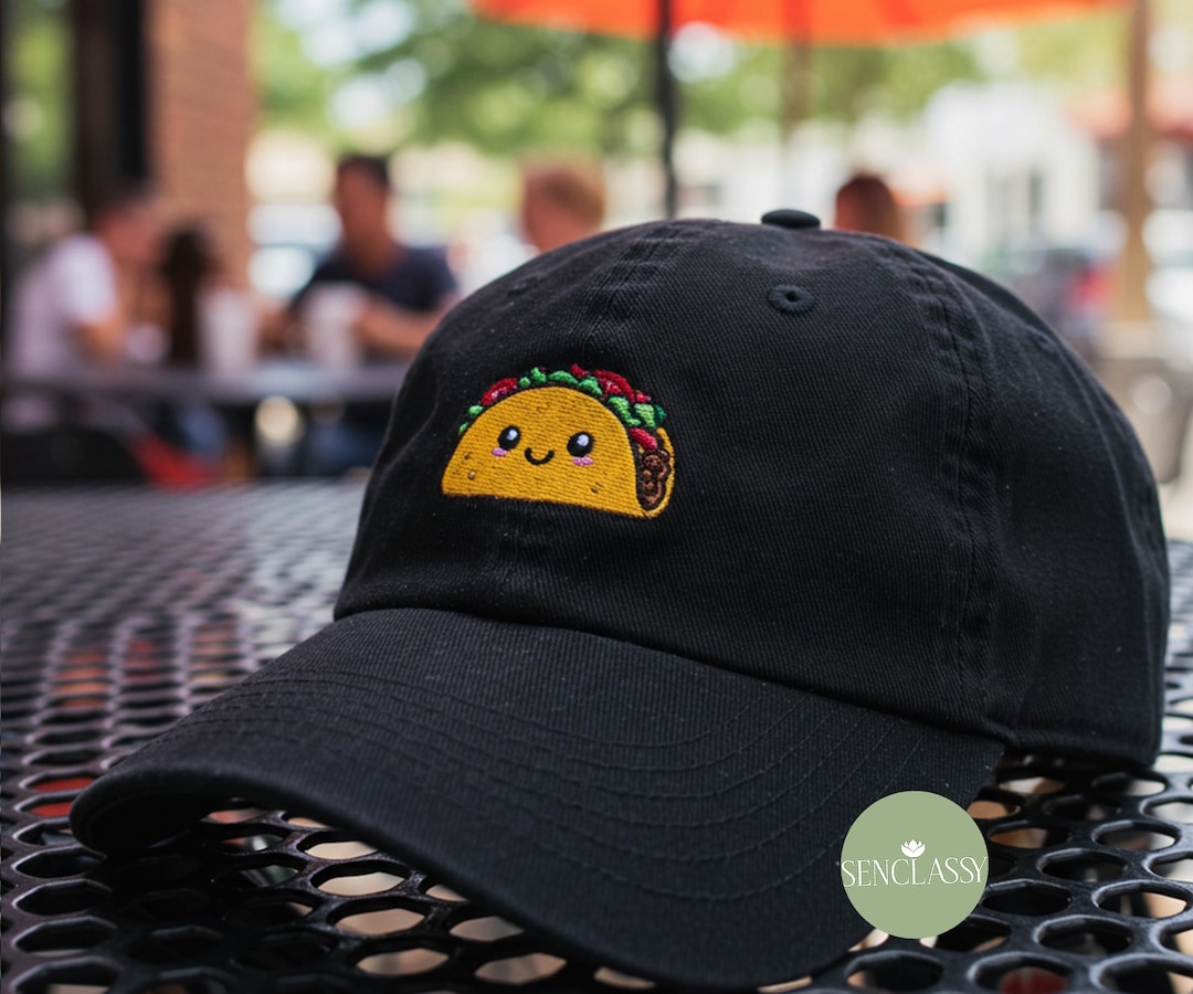 Taco Embroidered Hat, Funny Taco Baseball Cap, Taco Tuesday Dad Hat ...